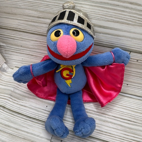 Gund | Toys | Rare Gund 23 Sesame Street Super Grover Plush 7 Doll ...